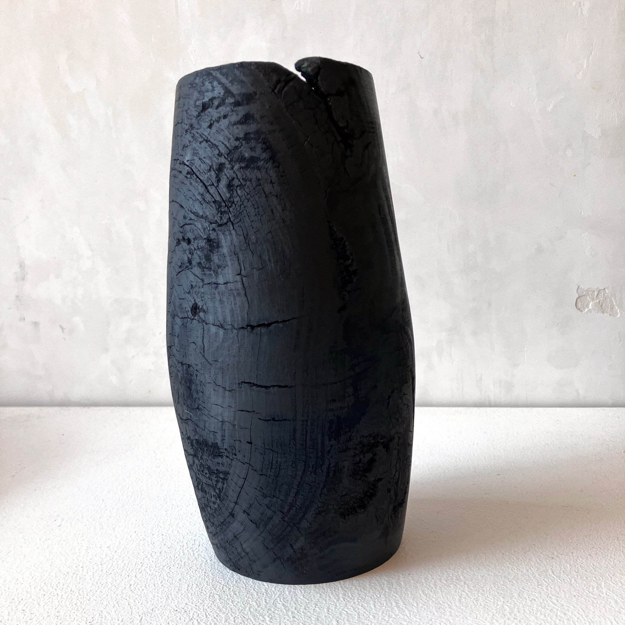 Studio Stent: Shou Sugi Ban Vase with Glass Insert | Design Tasmania Studio Stent: Shou Sugi Ban Vase with Glass Insert | Design Tasmania